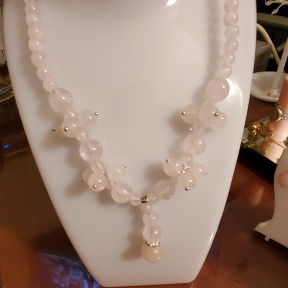 Jewelry | New Whitepink Jade Set | Poshmark